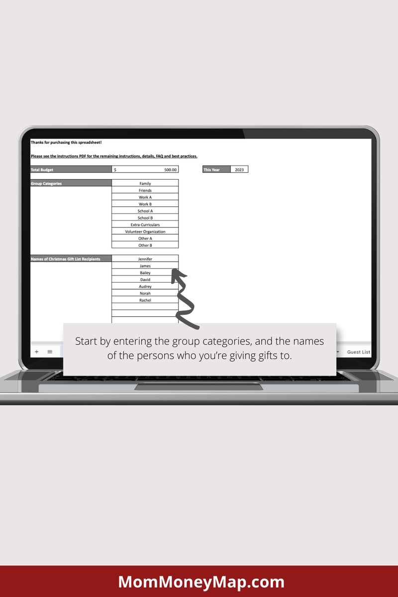 Christmas Planner Google Sheets Spreadsheet for Holiday Planning – Mom ...