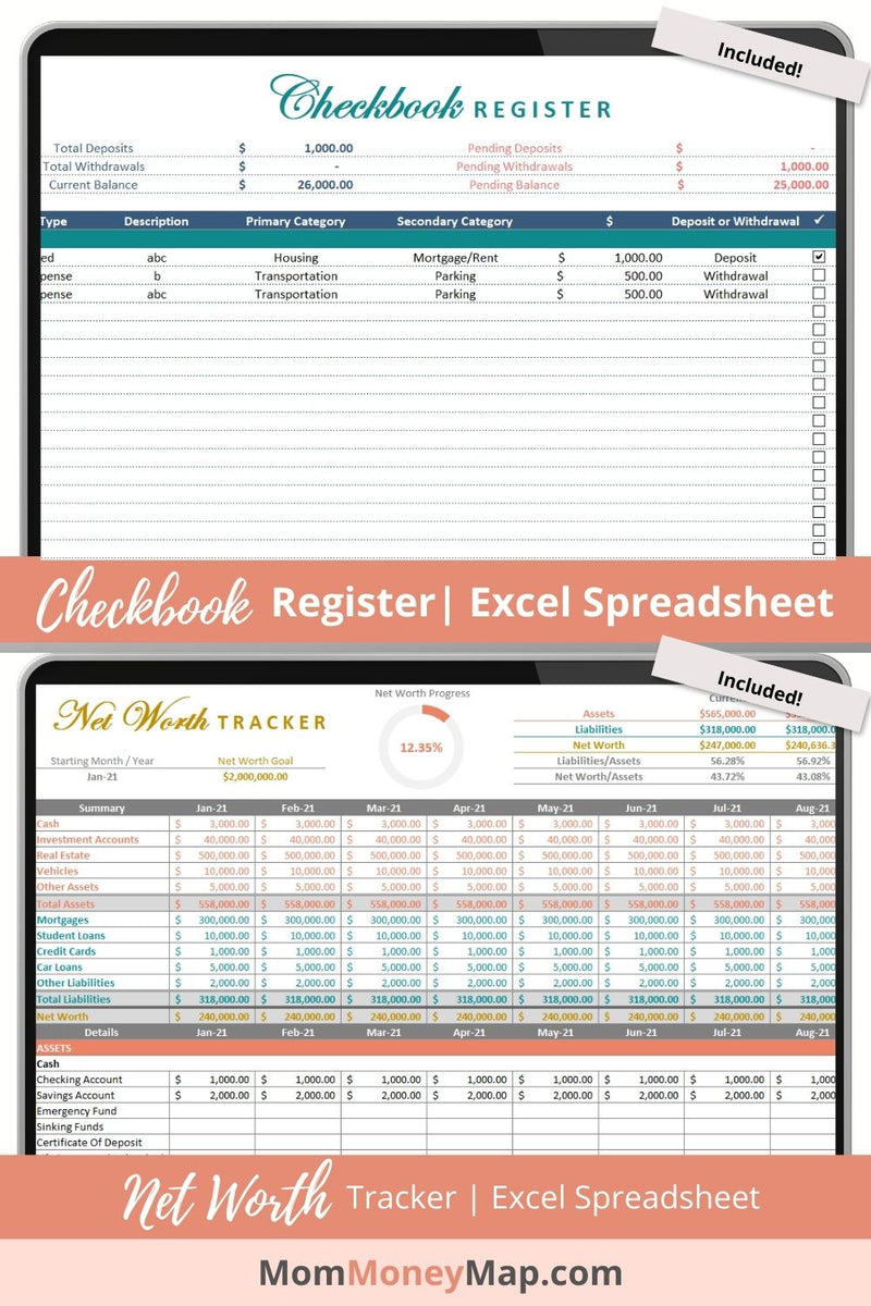 Finance Planner Google Sheets Spreadsheet – Mom Money Map