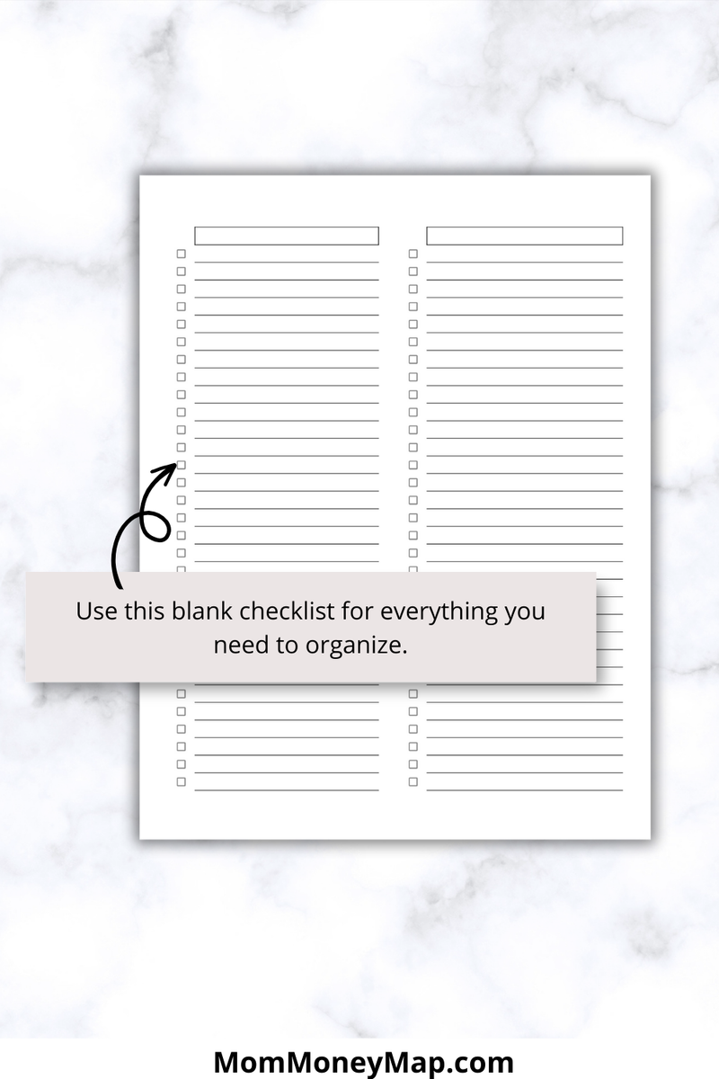 Blank Checklist