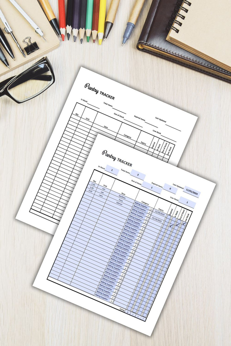 Pantry Organizer Printable PDF for Kitchen Storage & Inventory – Mom ...