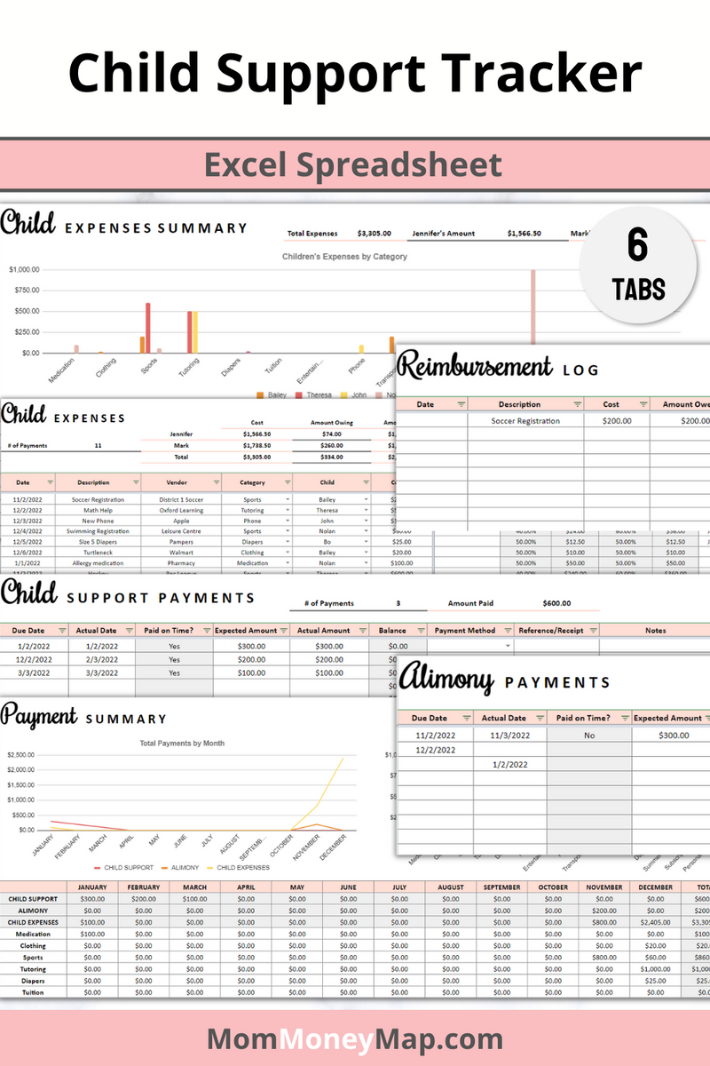Child Support Worksheet Colorado Excel Free Printables For Families