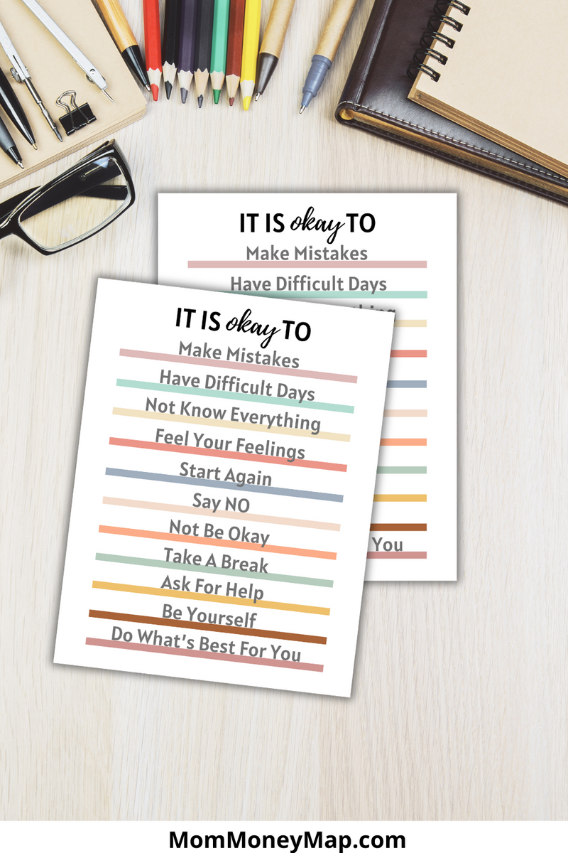 It’s Okay To Not Be Okay Printable PDF Poster for Home & Office – Mom ...