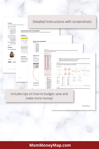Sex Tracker Excel Spreadsheet Mom Money Map