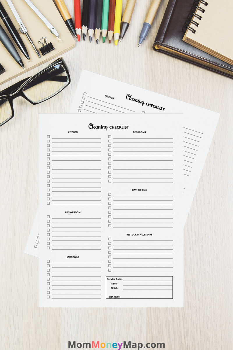 Office Cleaning Checklist Printable