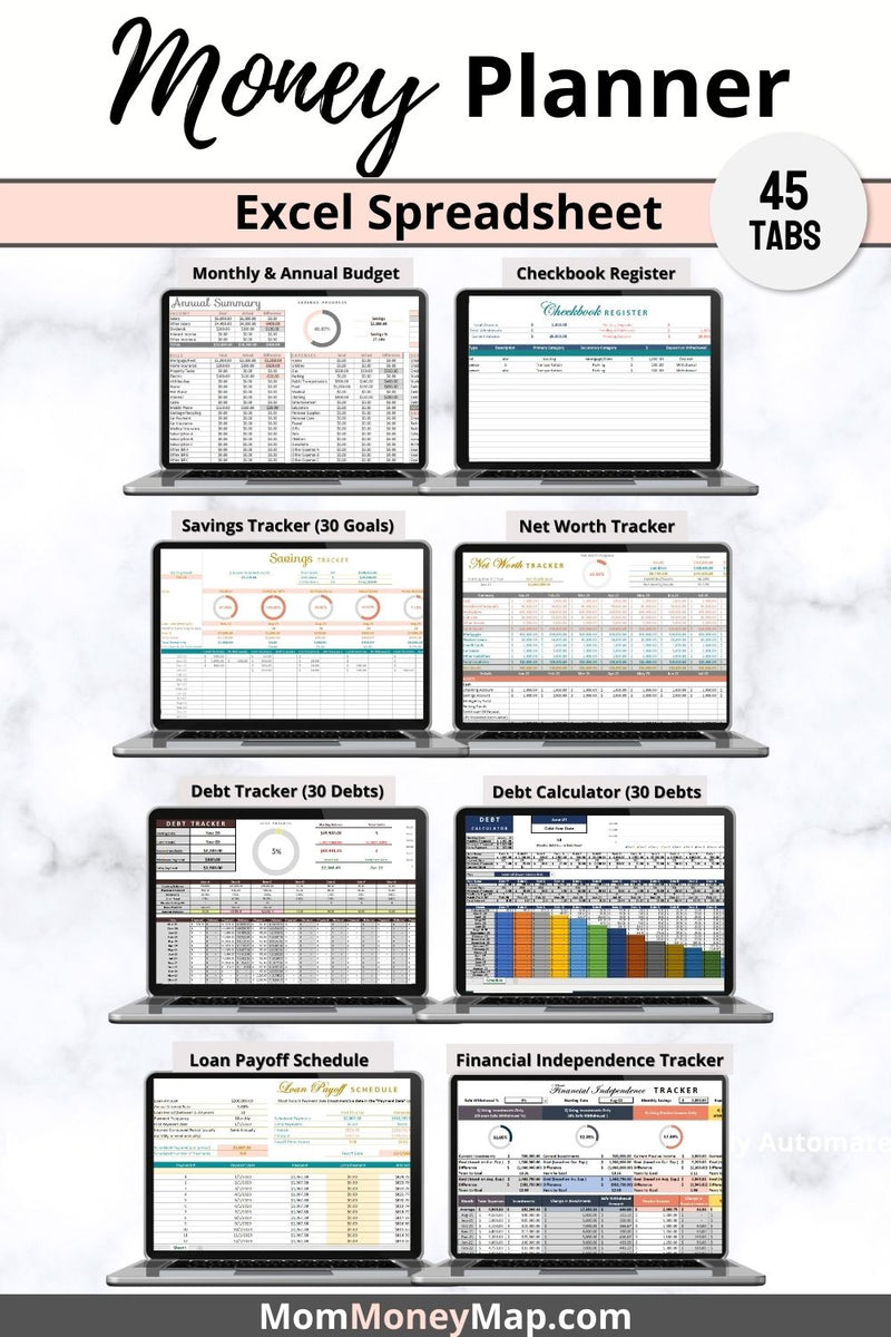 Money Planner Excel Spreadsheet – Mom Money Map